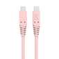 B.On Cotton USB-C to USB-C 2m 80W Rose - kabel USB-C - CORTLAND