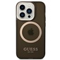 Guess Gold Outline Translucent Black MagSafe - etui iPhone 14 Pro Max ...