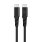 B.On Cotton USB-C to USB-C 0,5m Black - kabel USB-C - CORTLAND