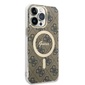 Guess IML 4G MagSafe brązowy - etui iPhone 16 Pro Max - CORTLAND