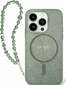 Guess IML Glitter With Pearl Strap MagSafe zielony - etui iPhone 16 Pro ...